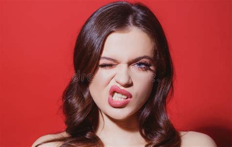 Seductive Beauty Fashion Woman Portrait People Emotions And Feelings