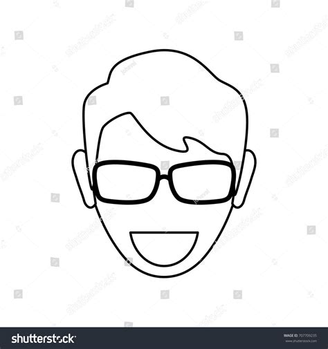 Man Glasses Icon Stock Vector Royalty Free 707709235 Shutterstock