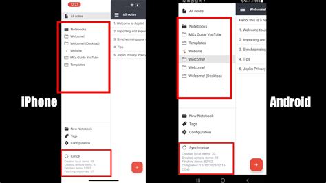 how to sync joplin notes across devices for free