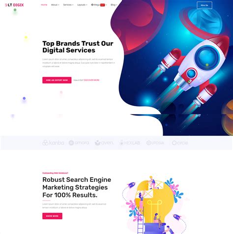 Lt Digix Digital Marketing Wordpress Theme Wordpress Theme Best