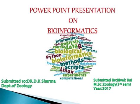Bioinformatics Pptx Biological Sciences Science