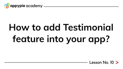 How To Add Testimonial Feature Into Your App Development Appy Pie Academy