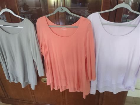 Three J Jill Pure Jill Split Back Overlay Tunics D Gem