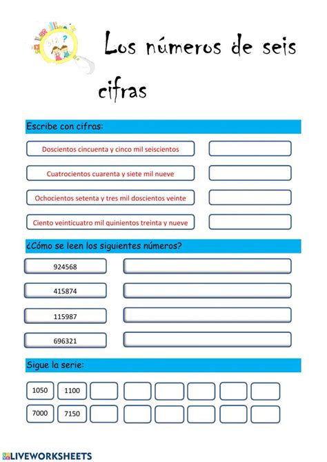 Ejercicio De Los Números De Seis Cifras Words Math Tech Company Logos