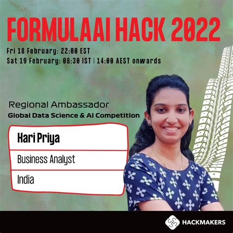 Hari Priya On Linkedin Formulaai India Team Africa Southamerica