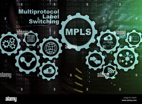 Mpls Multiprotocol Label Switching Routing Telecommunications Networks Concept On Virtual
