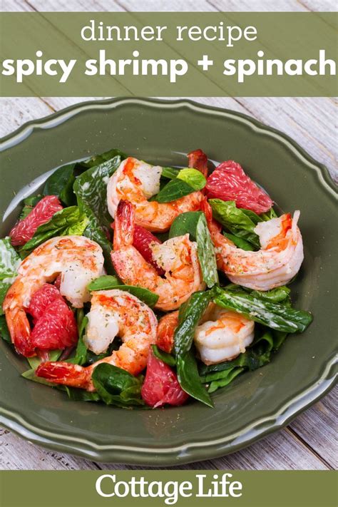 Spicy Garlic Shrimp With Spinach Recipe