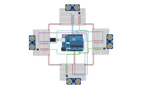 circuit design 360 degree hot body detection tinkercad