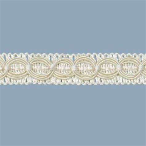 Woven Braid Circle Ivory Gimp Sewing Upholstery Trim 34