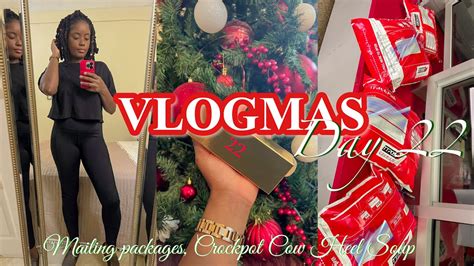 🎄mailing Packages Slow Cooker Cow Heel Soup Vlogmas Day 22 Youtube