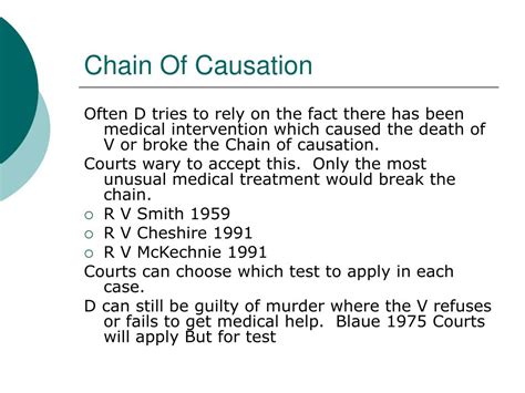 Define Chain Of Causation At Gregory Butcher Blog