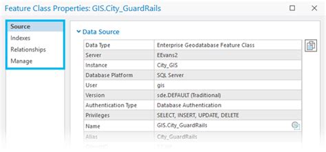 Access And Manage Geodatabase Dataset Propertiesarcgis Pro Documentation