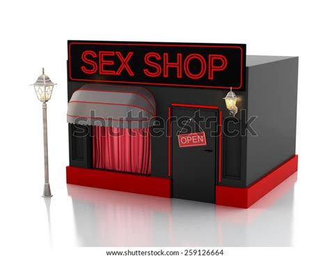 3d Renderer Illustration Sex Shop Isolated Stock Illustration 259126664