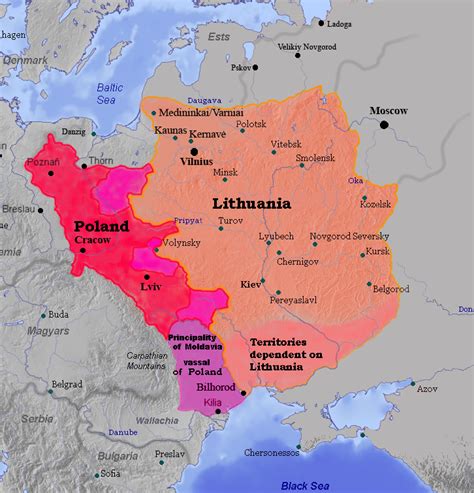 File Lietuva Ir Lenkija Lithuania And Poland 1387 Png Wikimedia Commons