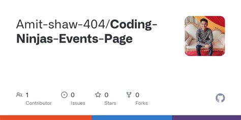 Github Amit Shaw Coding Ninjas Events Page