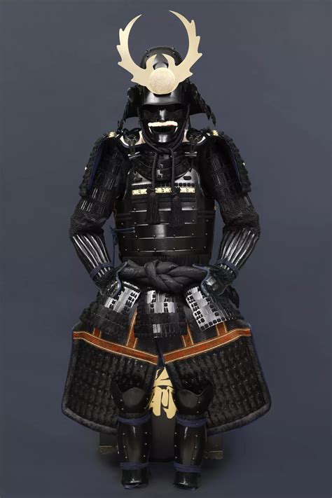 Japanese Samurai Armor Handmade Tokugawa Clan Black Japanese Samurai