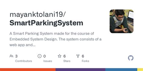 Github Mayanktolani Smartparkingsystem A Smart Parking System Made