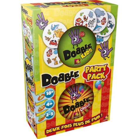 Jeu de société Dobble Party Pack ASMODEE la boîte à Prix Carrefour