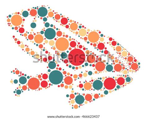 Frog Shape Vector Design By Color Stock Vector Royalty Free 466623437