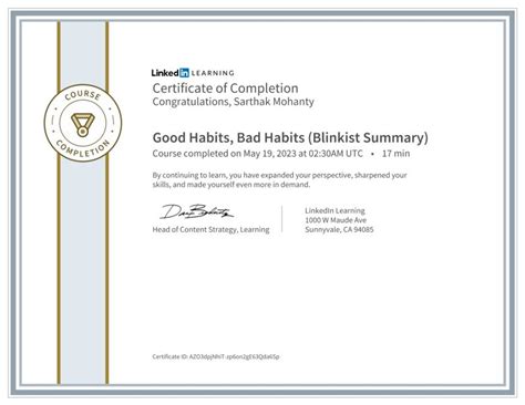 Sarthak Mohanty On Linkedin Certificate Of Completion