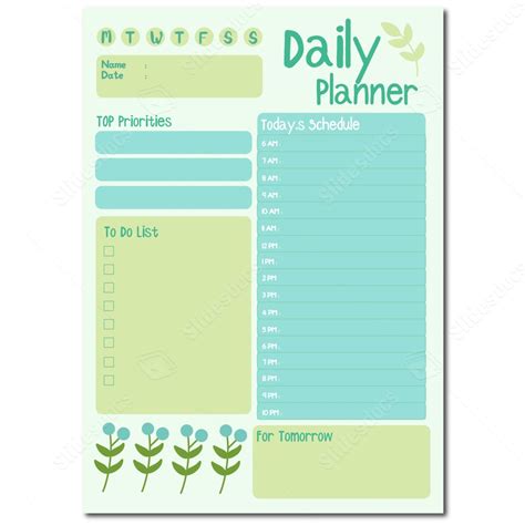 Planner Plan Tag Scrapbook Decoration Weekly Cute Printable Vintage