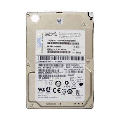 IBM 44V6845 146GB 15K 16MB SAS-2 2.5'' ST9146852SS | eBay