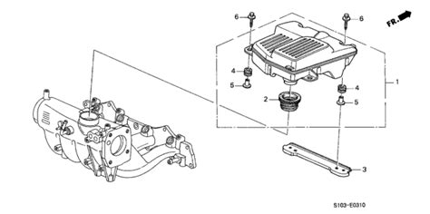 Intake Manifold Chamber 2000 Honda Cr V 5 Door Ex Ka 4at