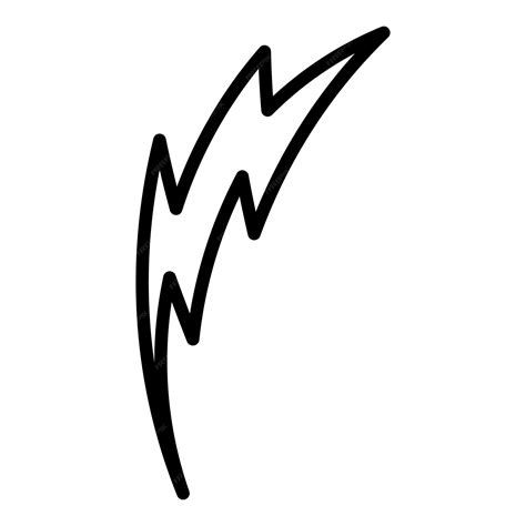 Premium Vector Arc Lightning Icon Outline Arc Lightning Vector Icon