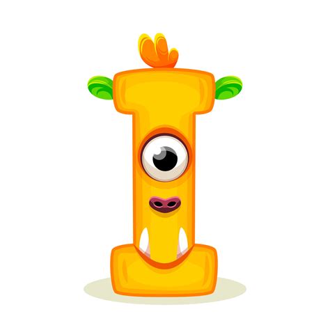 I Cute Monster English Alphabet With Funny Monsters Set Of Monster