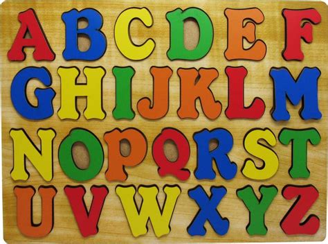 Brinquedo Pedagógico Educativo Quebra Cabeça Encaixe Alfabeto Madeira