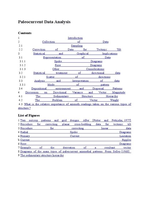 Paleocurrent Data Analysis Pdf Arithmetic Mean Euclidean Vector