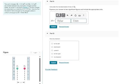 solved two point charges q1 −8 2μc and q2 2 3μc are located