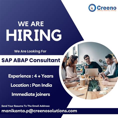 creeno solutions pvt ltd on linkedin hiring hiringnow sapconsultant