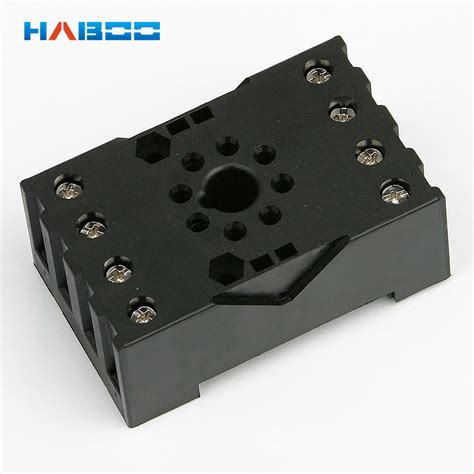 8 Pins Circular Electrical Socket Relay Relay Base Socket For Power