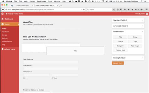 Gravity Form Builder Dragging N Dropping A Field Form Builder