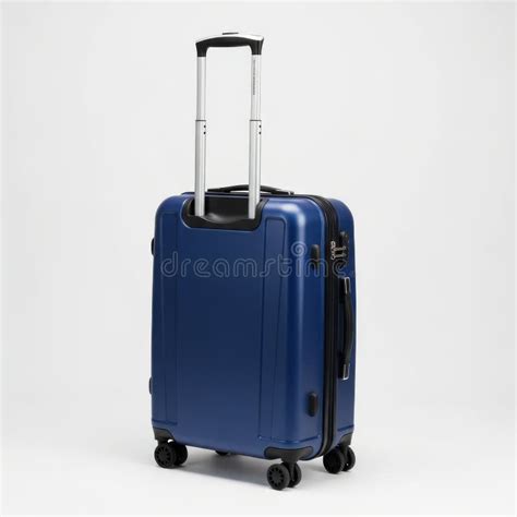 Blue Hard Shell Suitcase With Wheels Stock Illustration Illustration