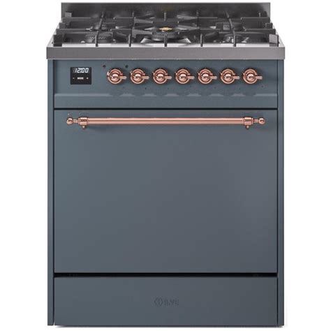 Ilve 30 Inch Freestanding Dual Fuel Range Up30qnmpbgplp Ta Appliances