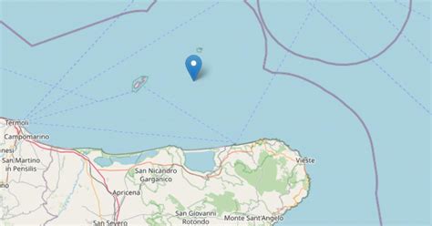Scossa Di Terremoto Di Magnitudo 4 2 Al Largo Delle Isole Tremiti