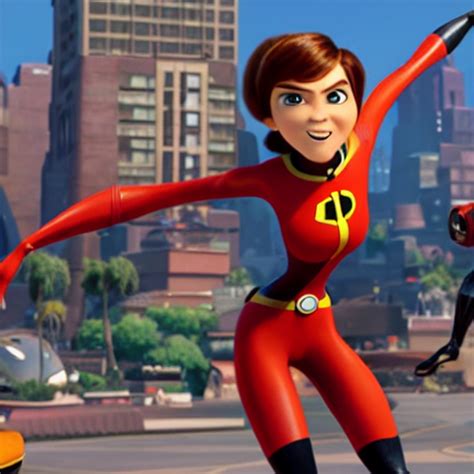 Prompthunt Elastigirl Finds Ratchet And Clank In The Incredibles 2 Movie
