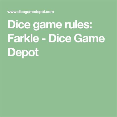 Printable Rules For Spicy Farkle Jeryhouse