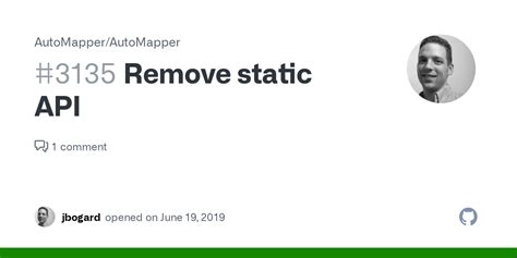 Remove Static Api · Issue 3135 · Automapperautomapper · Github