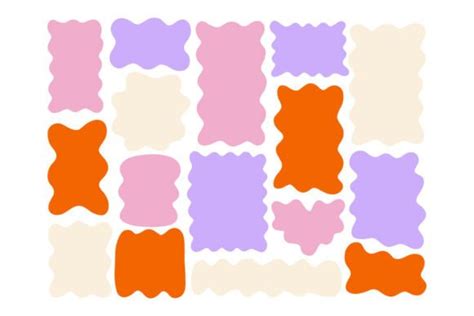 Freeform Abstract Blob And Wavy Block Graphic By Musbila · Creative Fabrica
