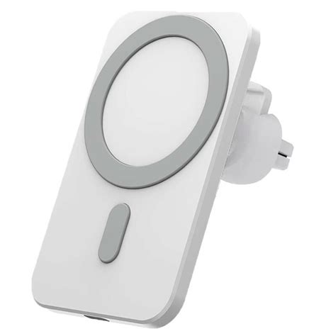 Incarcator Auto Wireless Magnetic 15w Alb Emag Ro