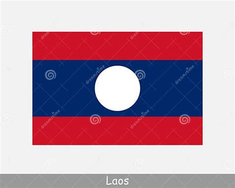老挝国旗 老挝国家旗 老挝人民民主共和国详细横幅 Eps矢量插图剪切文件 向量例证 插画 包括有 剪切 设计 219009029