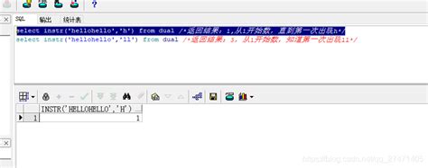 Oraclemysql中 Instr 函数的用法oraclemysql中 Instr跟like有相同的功能进行模糊匹配查询， Instr更高级oracle基础 Csdn专栏