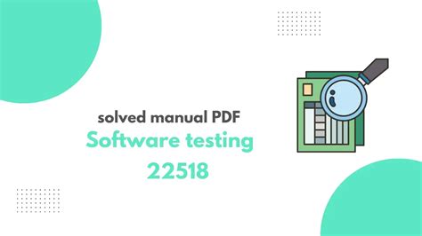 Software Testing Solved Manual Answers Pdf Ste Msbte 22518