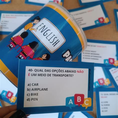 Passa ou repassa de Inglês Lúdico e Cia Educativa Aprendizado