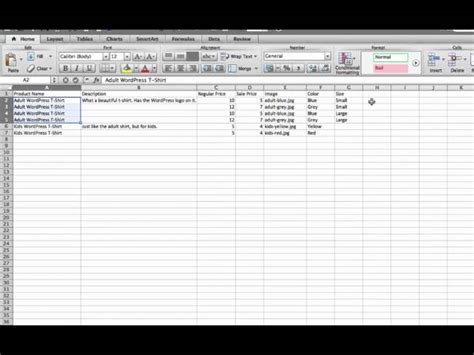 فیلم آموزشی WooCommerce Excel Import Upload ایجاد و واردات محصولات متغیر از Excel به
