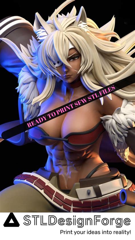 Ghislaine Sfw Stl Files Anime Girl STL File Cute Girl STL Game Fan Art STL D Printer Files D