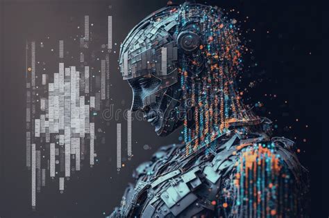 Machine Learning Algorithm In Action Sorting And Analyzing Data Stock